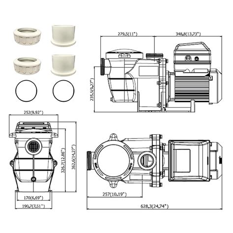 Swimline® 15 Hp 15 Thp Inground Pool Pump Variable Speed