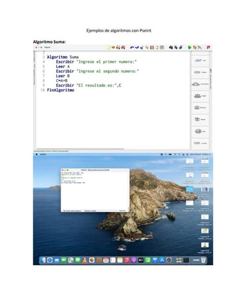 Ejemplos De Algoritmos