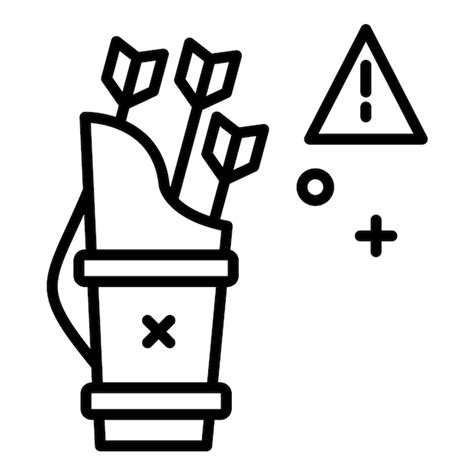 Premium Vector Warning Vector Illustration Style