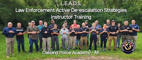 Mi Leads Law Enforcement Active De Escalation Strategies