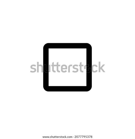 Check Box Outline Blank Icon Flat Stock Vector Royalty Free Shutterstock