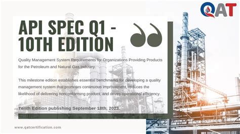 API QAT Quality Certifications