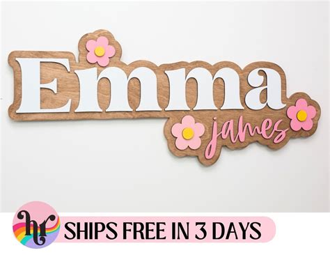 Custom Wood Name Sign Boho Name Sign Girls Name Sign Above Crib