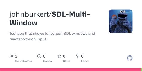 github johnburkert sdl multi window test app that shows fullscreen