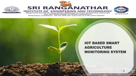 Iot Based Smart Agriculture Monitoring Pptx