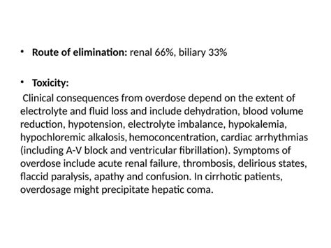 Furosemide Drug Information Presentation Pptx