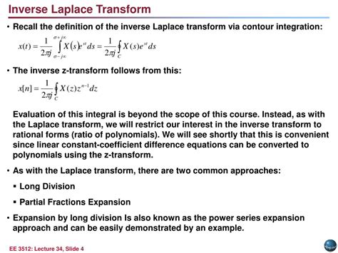 PPT LECTURE PROPERTIES OF THE Z TRANSFORM AND THE INVERSE Z TRANSFORM PowerPoint