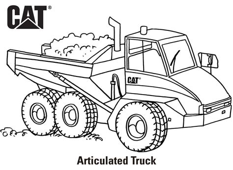 Cat® Equipment Coloring Pages Cat Caterpillar 5695287