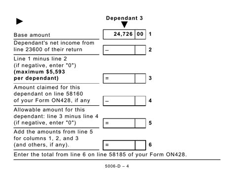 Form 5006 D Worksheet ON428 Download Printable PDF Or Fill Online
