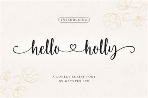 Hello Holly Font Font Canyon