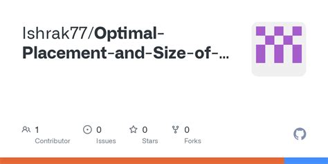 Github Ishrak77optimal Placement And Size Of Distributed Generator