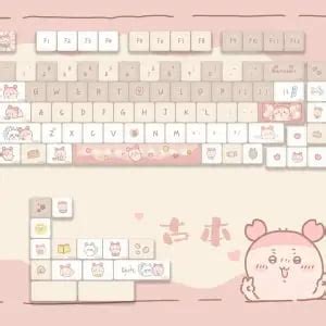 Kawaii Chiikawas Keycap Cute Usagi Keyboard Decoration Moa