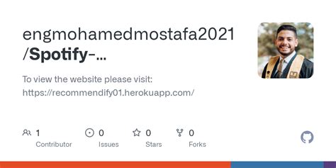 Github Engmohamedmostafa2021 Spotify Recommendation System Website