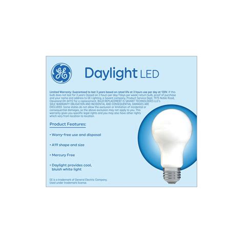 Ge Basic Led 100 Watt Replacement Daylight A19 General Purpose Bulbs