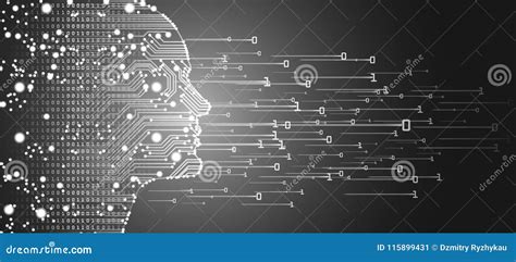 Big Data And Artificial Intelligence Concept Stock Image Image Of Concept Binary 115899431
