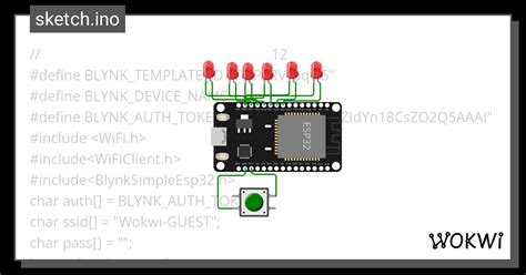 Work6 Blynk Led Switch Wokwi Esp32 Stm32 Arduino Simulator