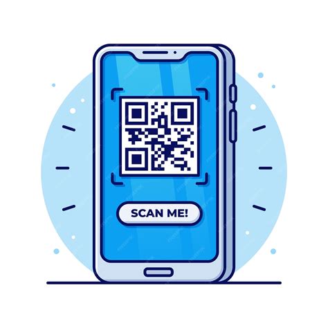 Premium Vector Cartoon Smartphone Scan Qr Code