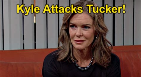 The Young And The Restless Spoilers Kyle Attacks Tucker For