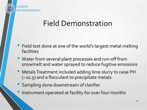 Xrf Based Multi Metals Continuous Water Analyzer Ppt