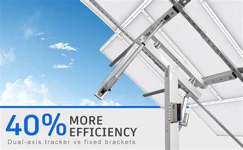 Dual Axis Solar Tracking System Auto Adjust Improves 40 Power Pvmars