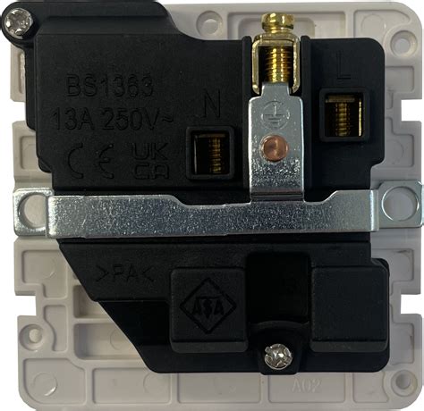 Satin Brass Socket Single Socketbrass Switchwhite Inserts