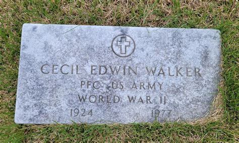 Cecil Edwin Walker 1924 1977 Find A Grave Memorial