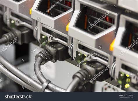 Power Supplies On Server Rack Shot Stock Photo 131548598 Shutterstock
