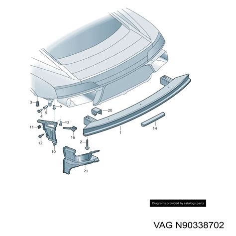N90338702 VAG пистон (клип крепления молдинга двери)