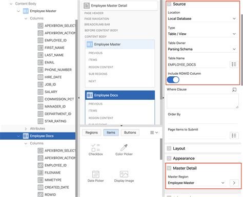 oracle apex create master detail form interactive grid vinish dev