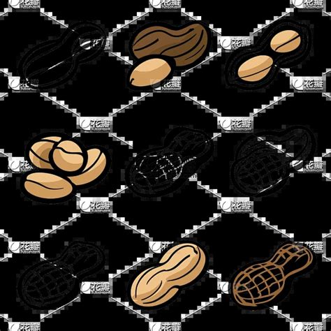 常规内容 美食系列手绘风花生插画元素组合素材 花瓣网