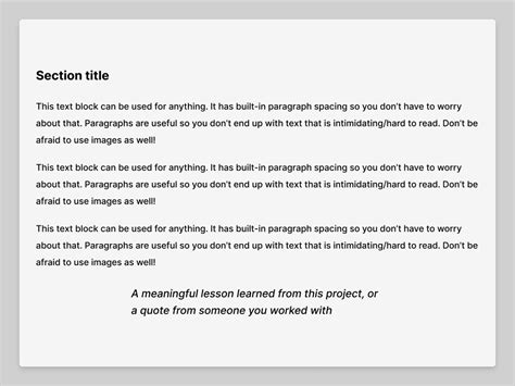 Fd4b Create The Section Heading Paragraph Text And Quote Block Figma Learn Help Center
