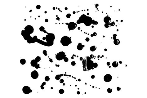 Ink Splatter Black Paint Stains Grungy Texture Ink Splatter Black Paint Stains Grungy Texture