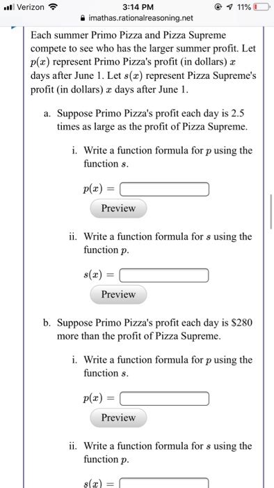 Solved Verizon令 3 Each