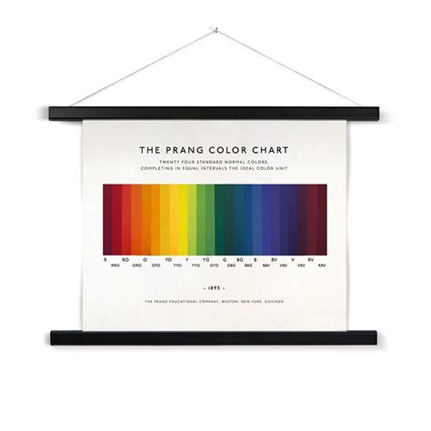 The Prang Color Chart Fine Art Print With Hanger Etsy