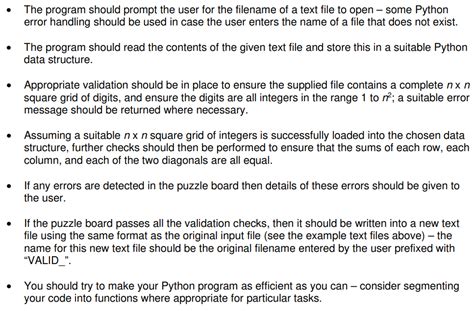 Solved Task Magic Square Puzzle Write A Python Program