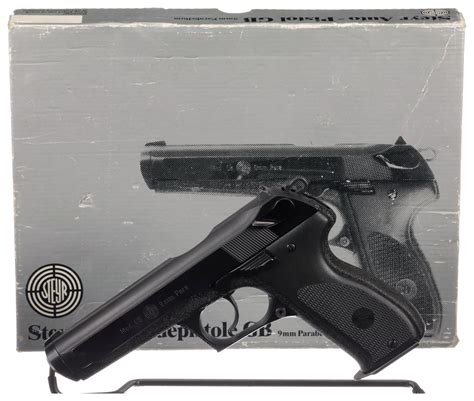 Steyr Model Gb Semi Automatic Pistol With Box Rock Island Auction