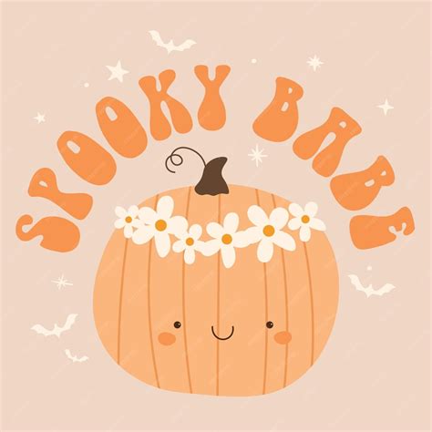 Premium Vector Spooky Babe Cute Pumpkin Vector