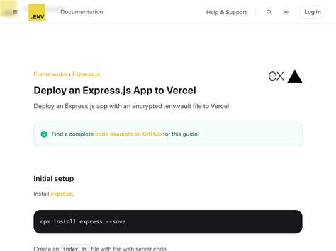 deploy an express js app to vercel dotenv