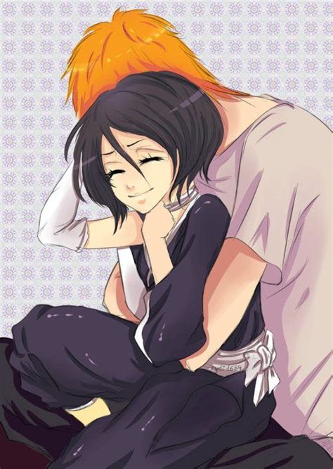 Embrace Ichigo Rukia Bleach Anime Ichigo And Rukia Ichigo X Rukia