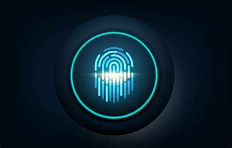 Fingerprint Scan Biometric Fingerprints Identification Security System Thumb Lines