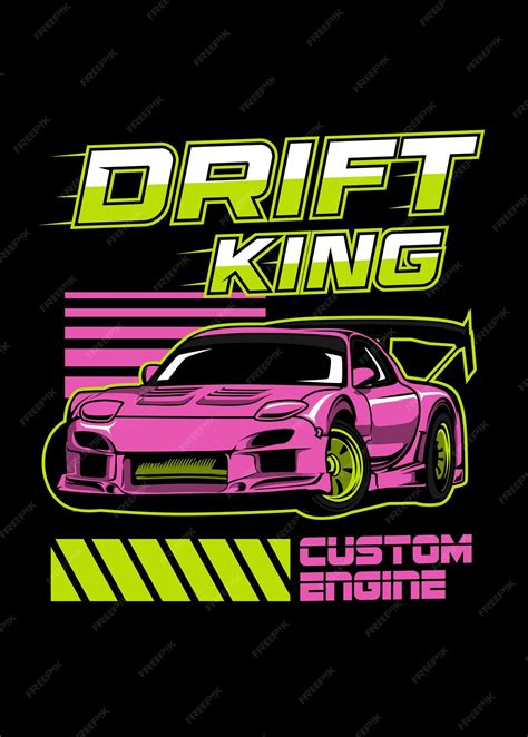 Premium Vector Drift Racing King