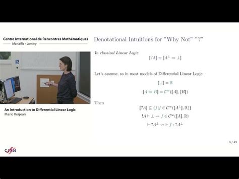 Free Video An Introduction To Differential Linear Logic From Centre International De Rencontres
