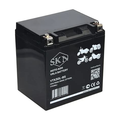 Стартерный аккумулятор для мототехники Ytx30l Bs 12v30ah300a Ct