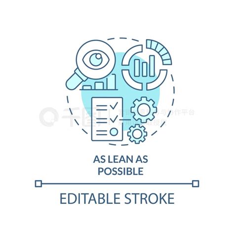概念网页ui 尽可能精益的绿松石概念图标 模板免费下载 Eps格式 1000像素 编号69914973 千图网