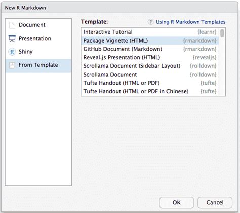 16 7 r package vignettes r markdown cookbook