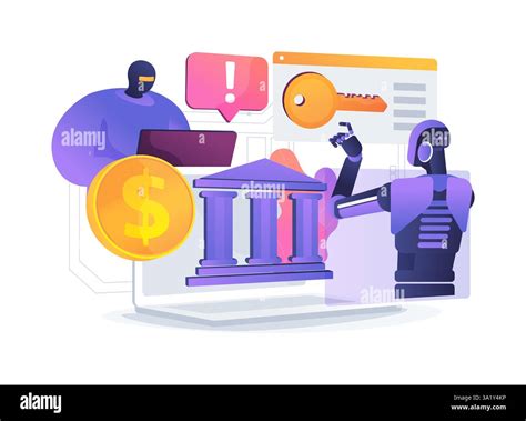 Ai Fraud Detection In Banking Abstract Concept Vector Illustration