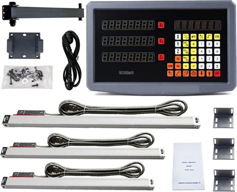Xaxax Linear Encoder Vm600 3 Digital Readout Dro Set Linear Scales Kit 5u 50 To