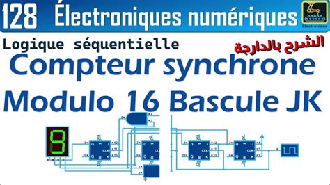 128 Compteur Synchrone Modulo 16 Bascule Jk Youtube