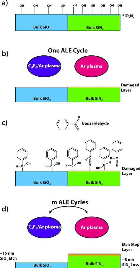 Schematic Of An Ale Process To Enhance Selective Etching Of Sio 2 Over Download Scientific