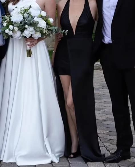 Groom S Mother Slammed For Wearing A Very Revealing Black Mini Dress